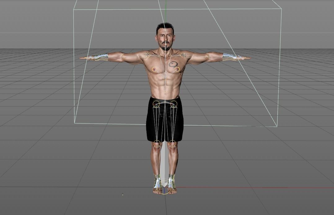 3D model CG Realistic Scott Adkins as Yuri Boyka 3D model full rigged ...