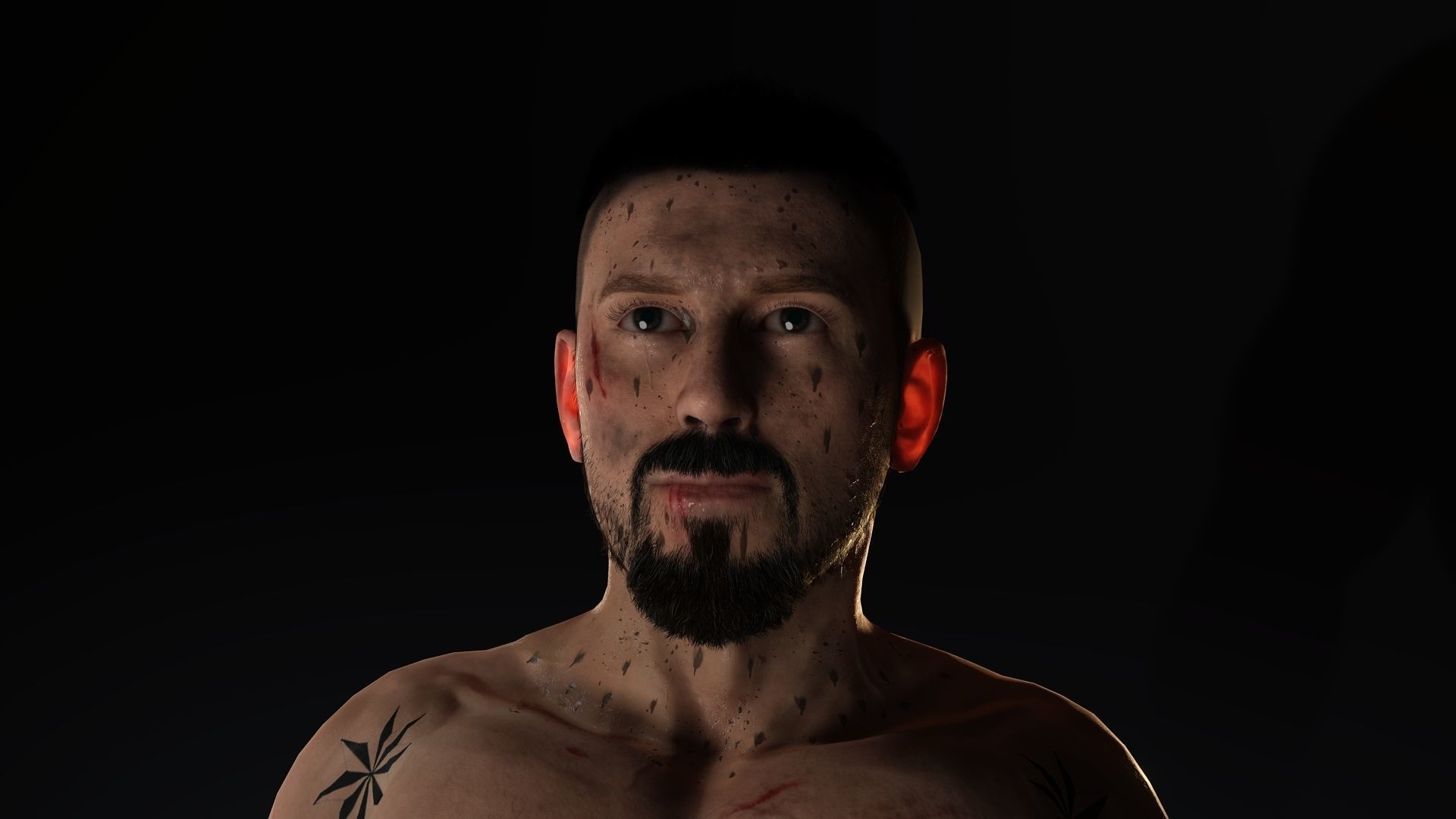 3D model CG Realistic Scott Adkins as Yuri Boyka 3D model full rigged ...