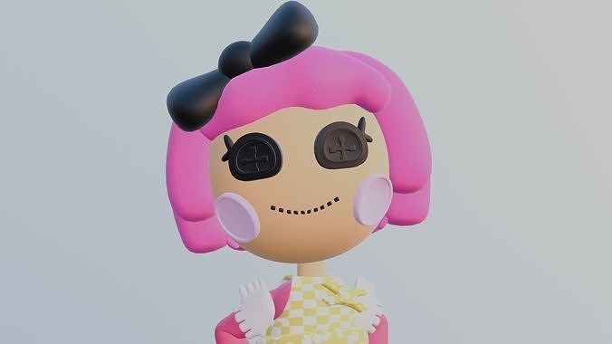 Lalaloopsy Crumbs Sugar Cookie free 3D model rigged | CGTrader