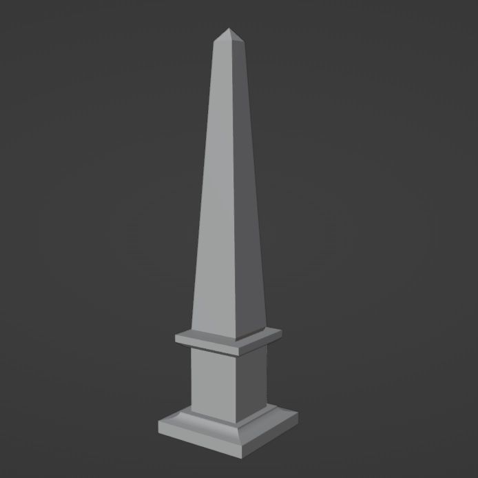Obelisk - weathered and clean version 3D model 3D printable | CGTrader