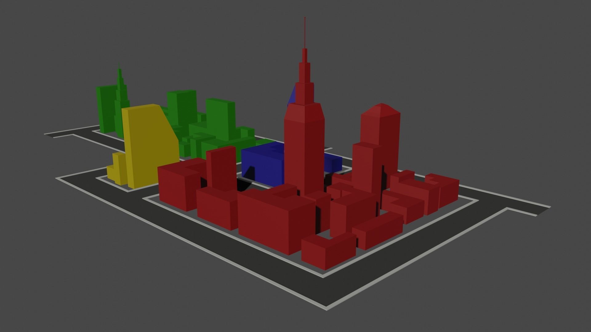 Mini City Sample - 3D Model 3D model rigged | CGTrader