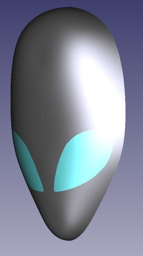 Alienware Mask Logo 3D 3D model 3D printable | CGTrader