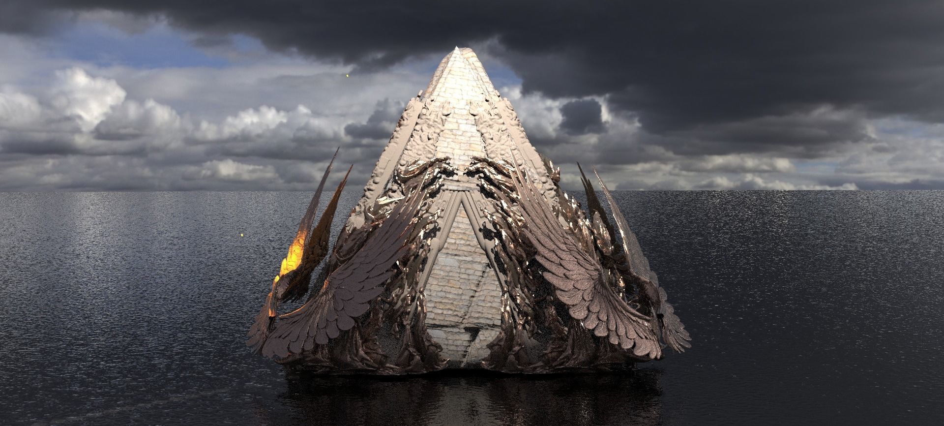 Ramesses The Great pyramid 3D model | CGTrader