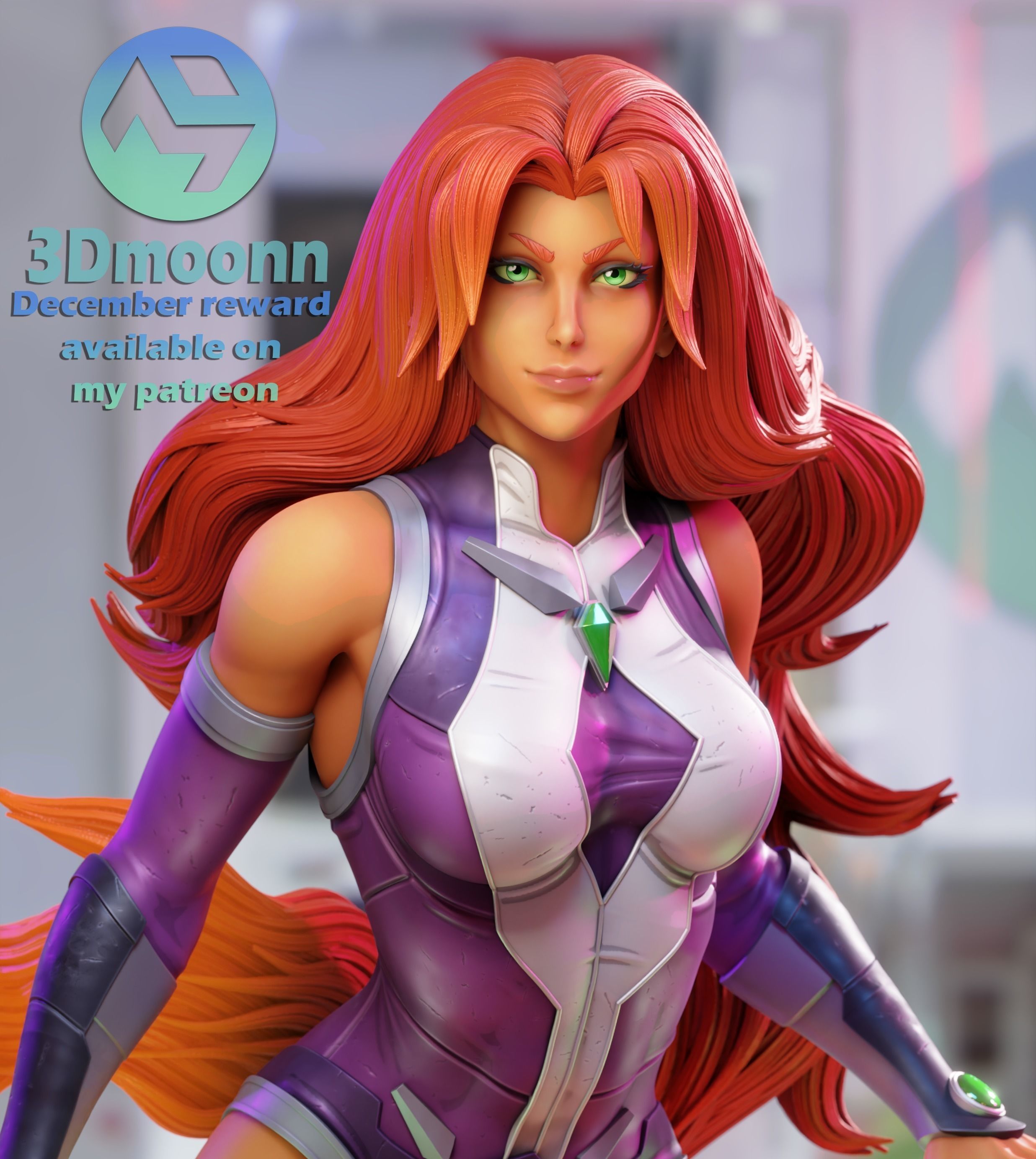 Starfire - DC Comics - stl 3D model 3D printable | CGTrader