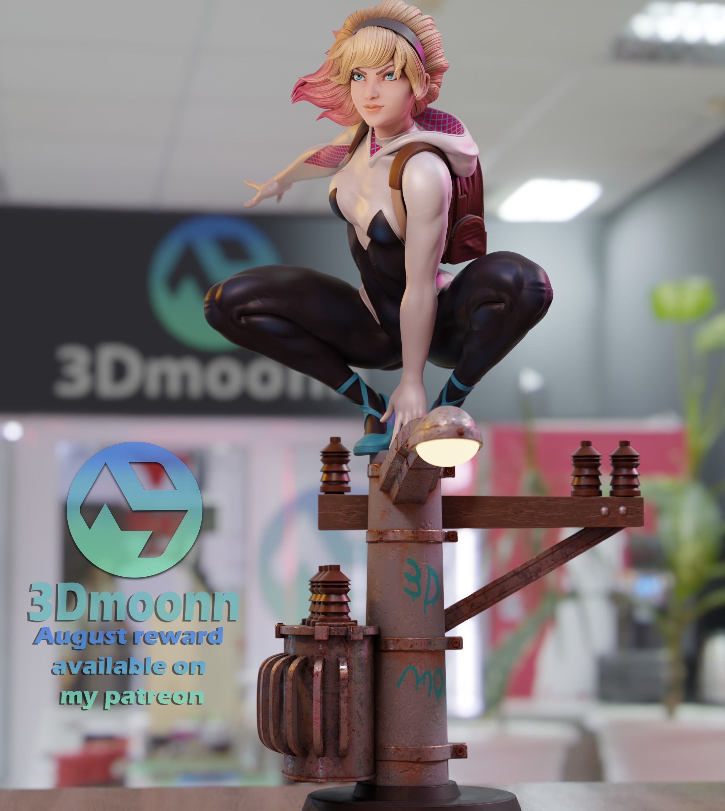 Spider Gwen Stl 3d Model 3d Printable Cgtrader