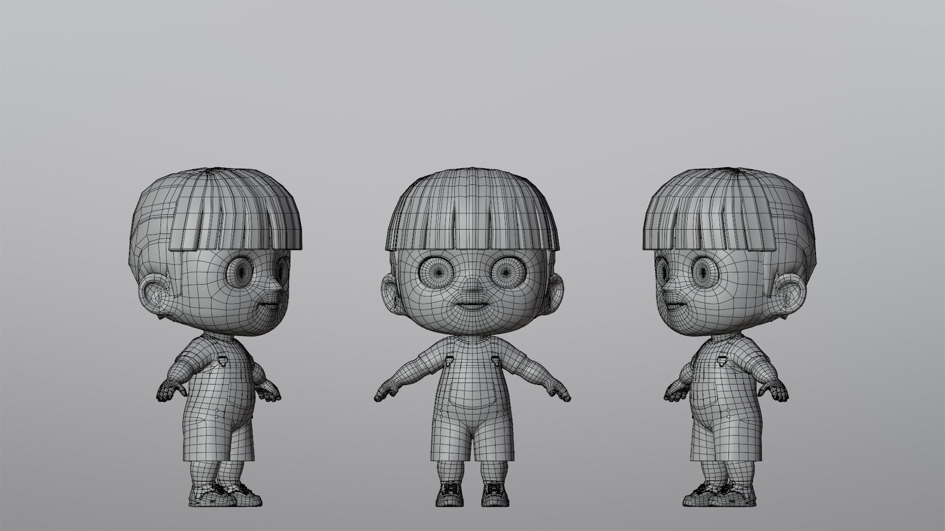 3D model Jack Cartoon Baby Character VR / AR / low-poly | CGTrader