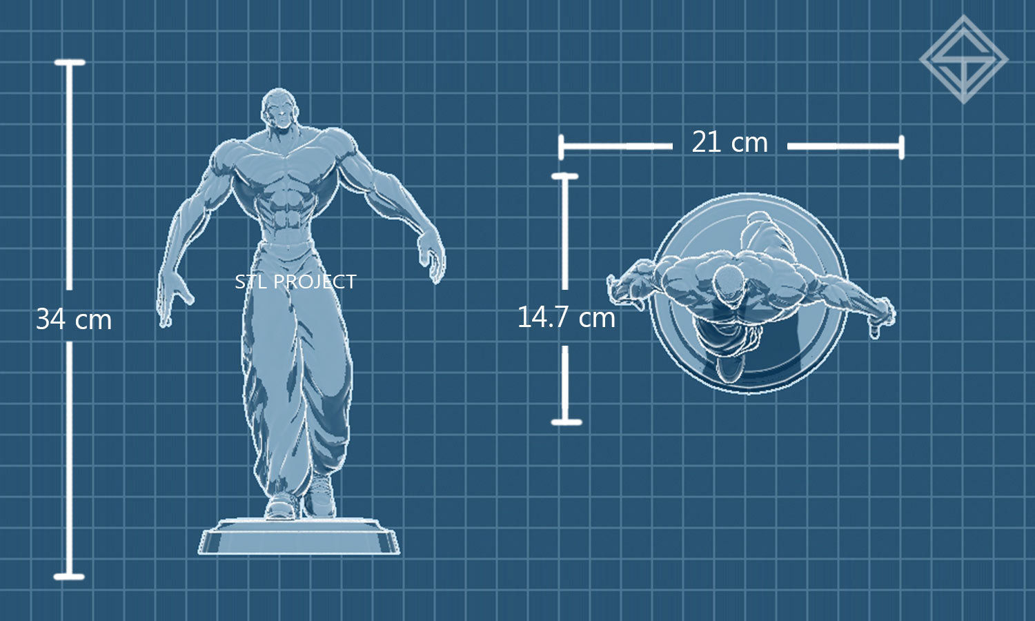 Jack Hanma 3D model 3D printable | CGTrader