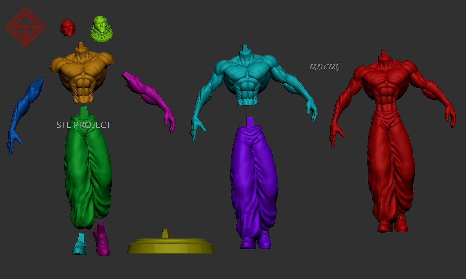 Jack Hanma 3D model 3D printable | CGTrader