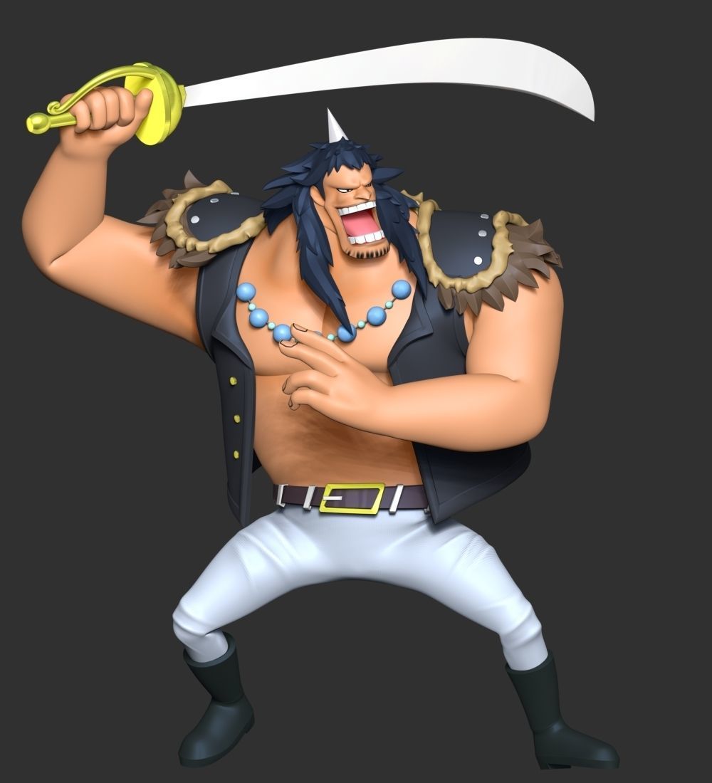 One Piece - Beast Pirate 3 3D model 3D printable | CGTrader
