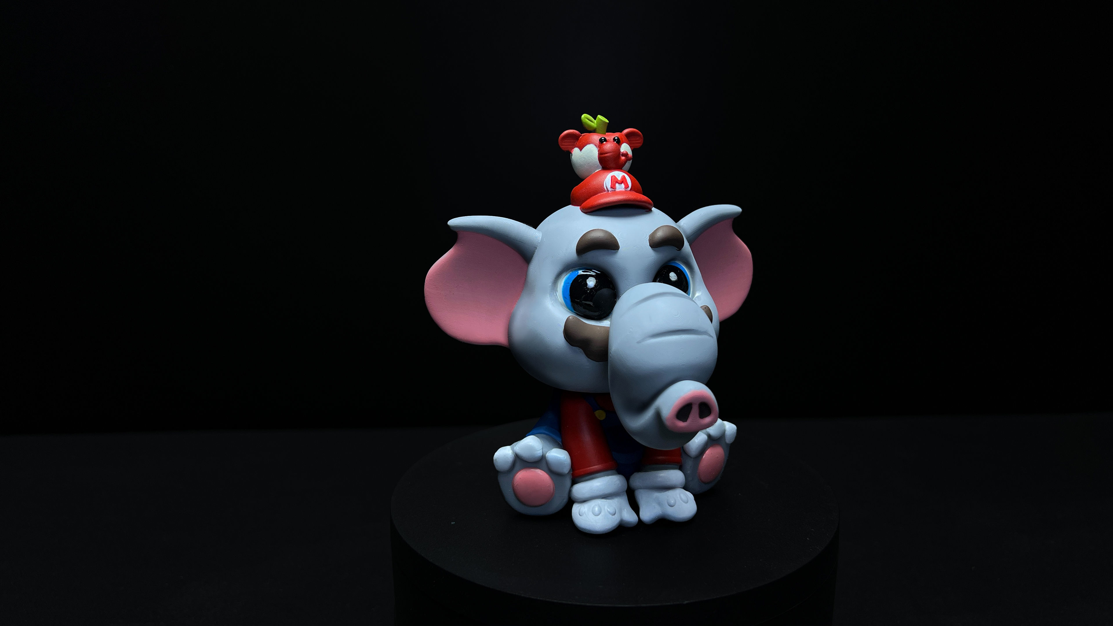 Chibi Elephant Mario 3D model 3D printable | CGTrader