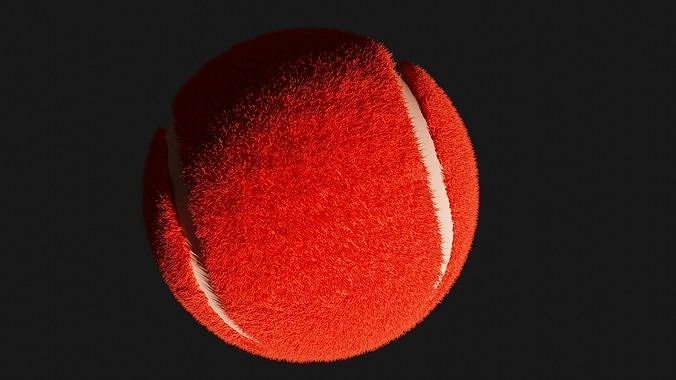 HEAVY RED TENNIS BALL 3D model | CGTrader