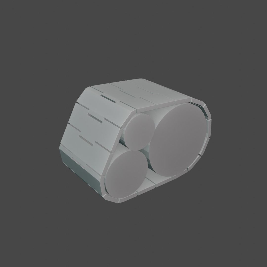 Tank tread 3D model rigged | CGTrader