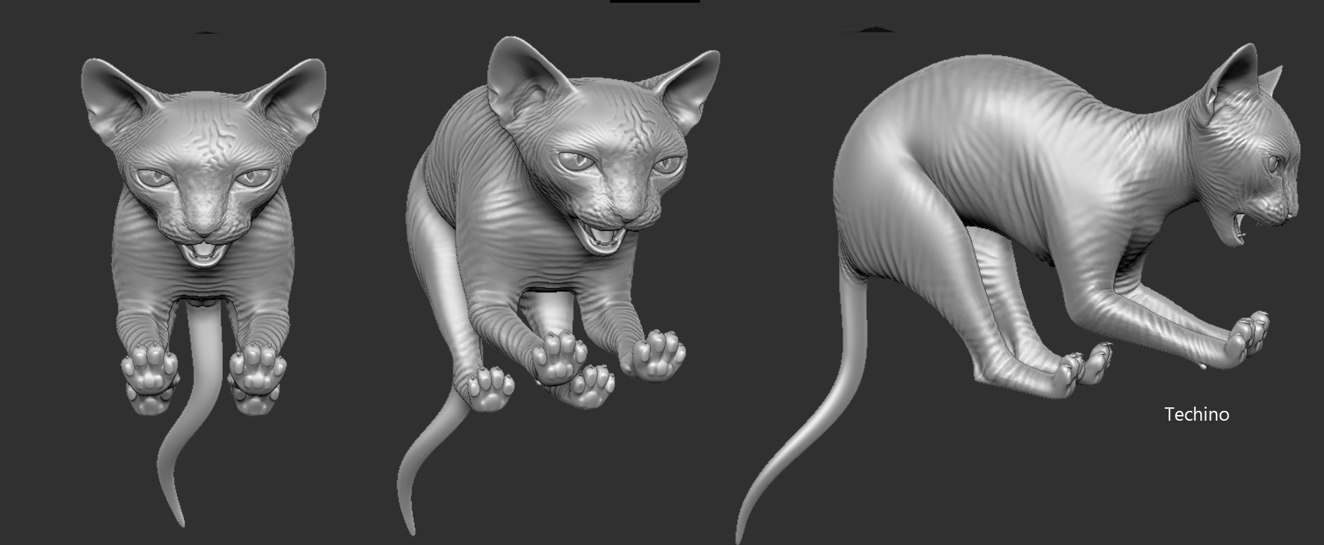 Sphynx Cat 3d print for silicone doll 3D model 3D printable | CGTrader
