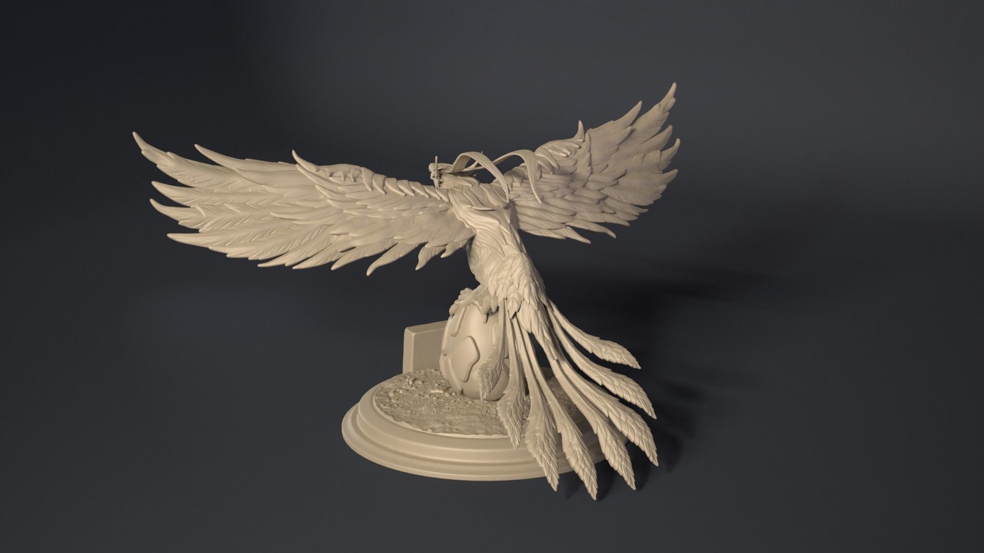 phoenix Vermillion Crucible 3D model 3D printable | CGTrader