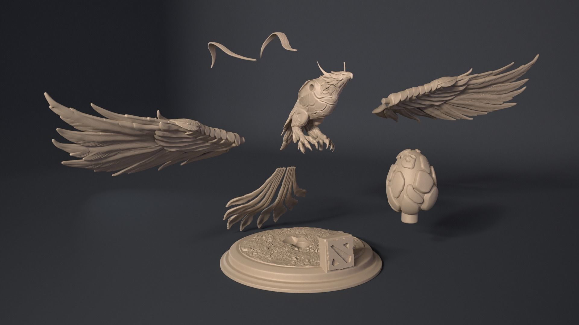 phoenix Vermillion Crucible 3D model 3D printable | CGTrader