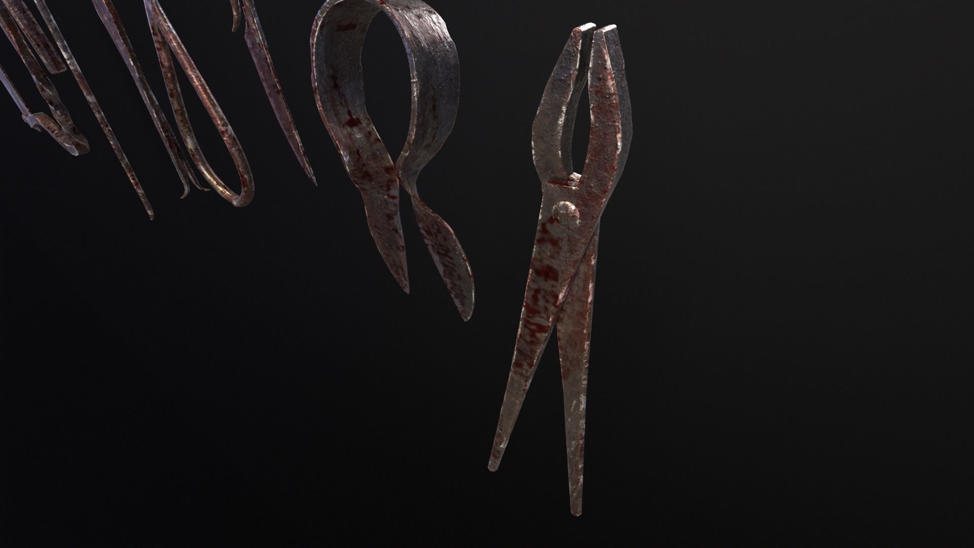 3D model Torture Tools Set VR / AR / low-poly | CGTrader