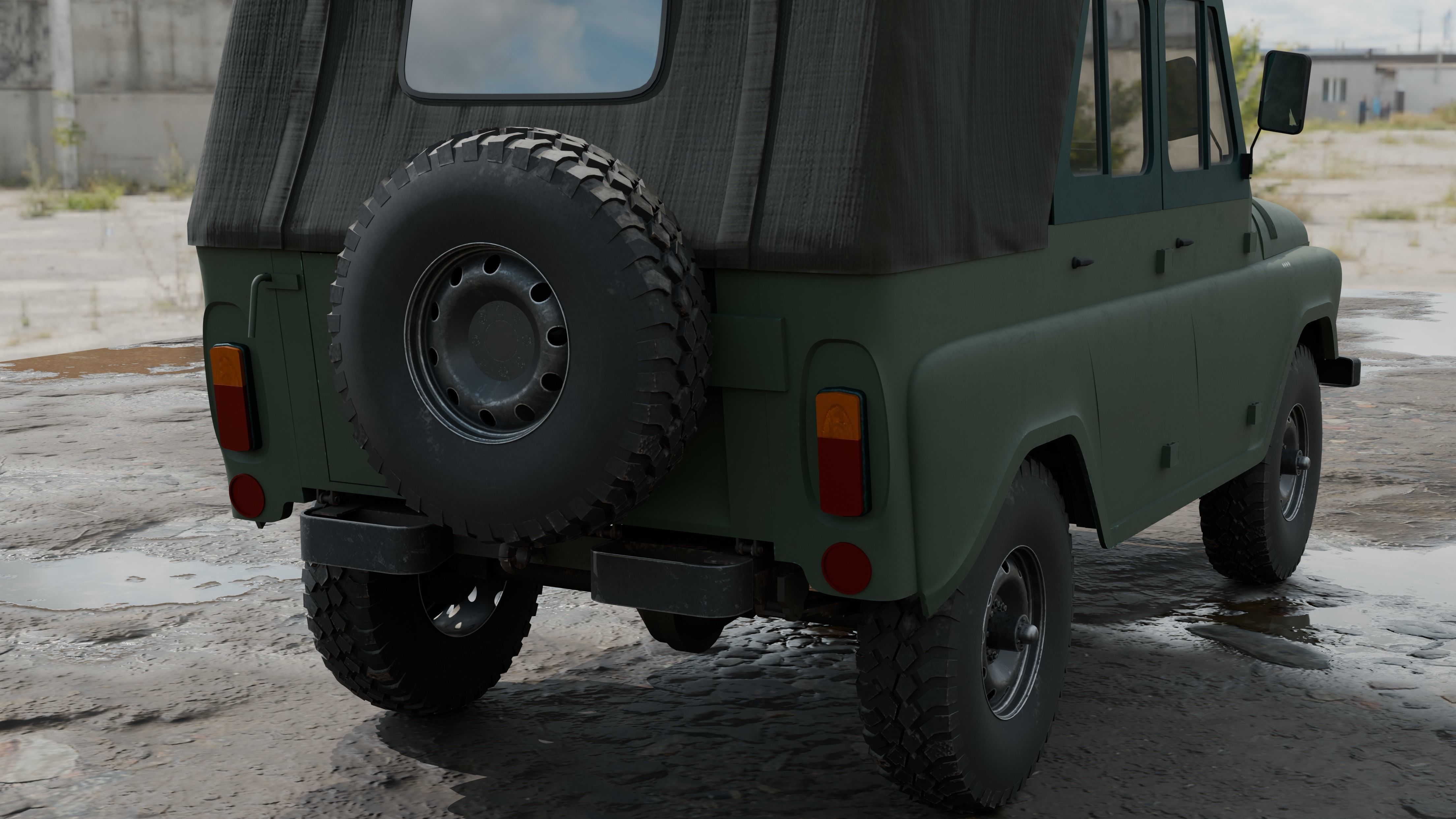 CAR UAZ PBR 4k hightpoly 3D model | CGTrader