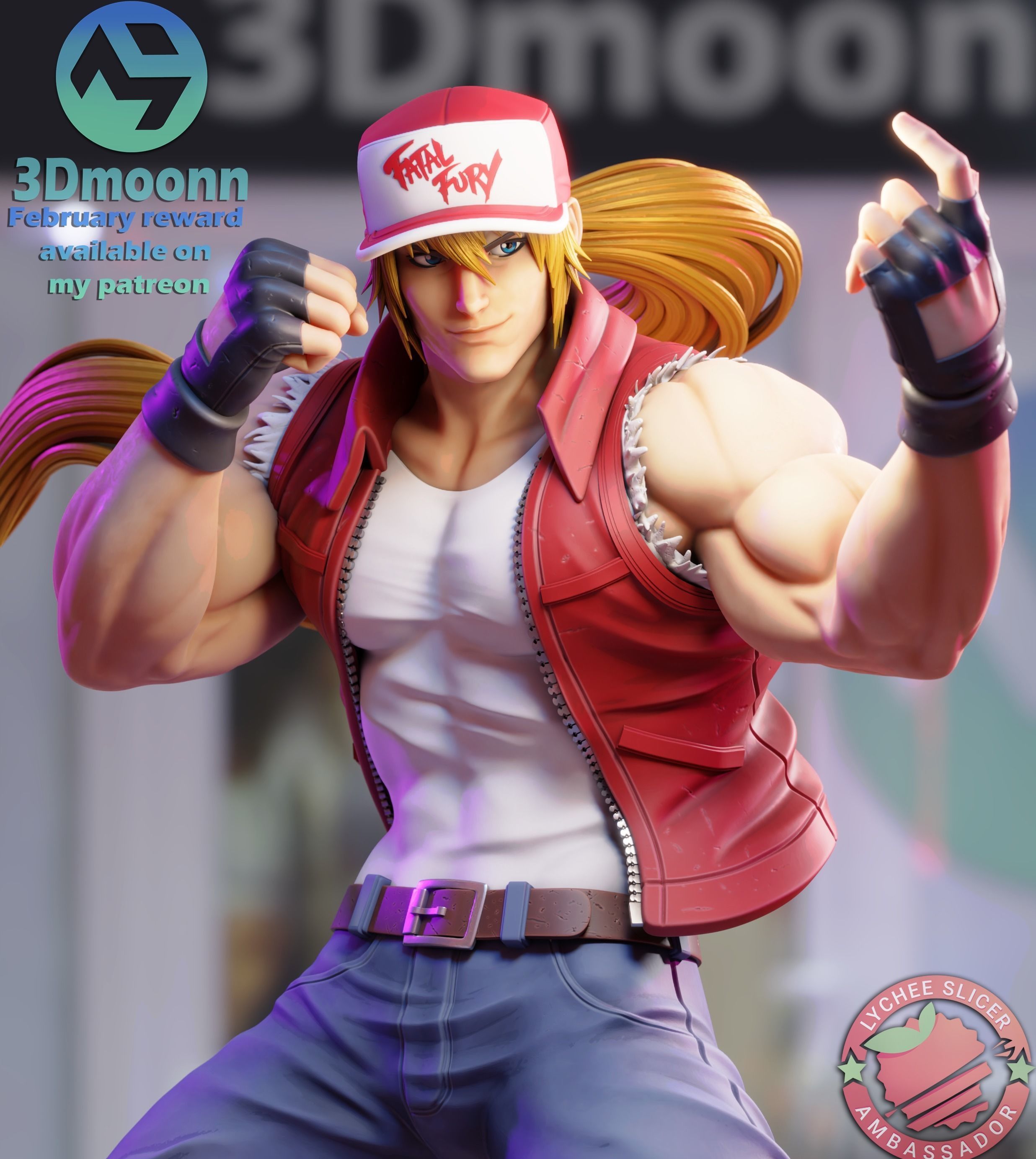 Terry - the king of fighters 3D model 3D printable | CGTrader