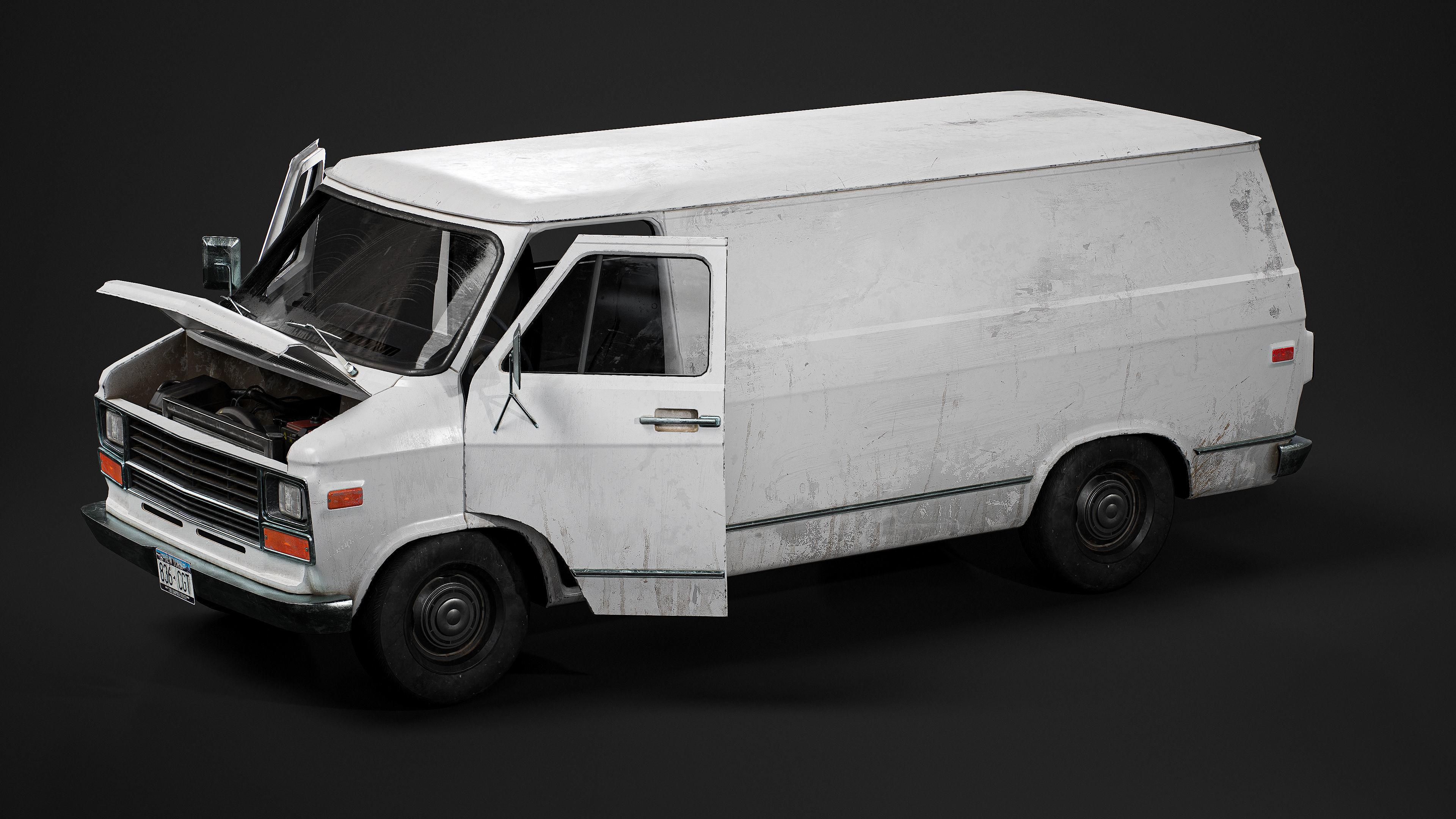 3D model Generic American Van VR / AR / low-poly | CGTrader