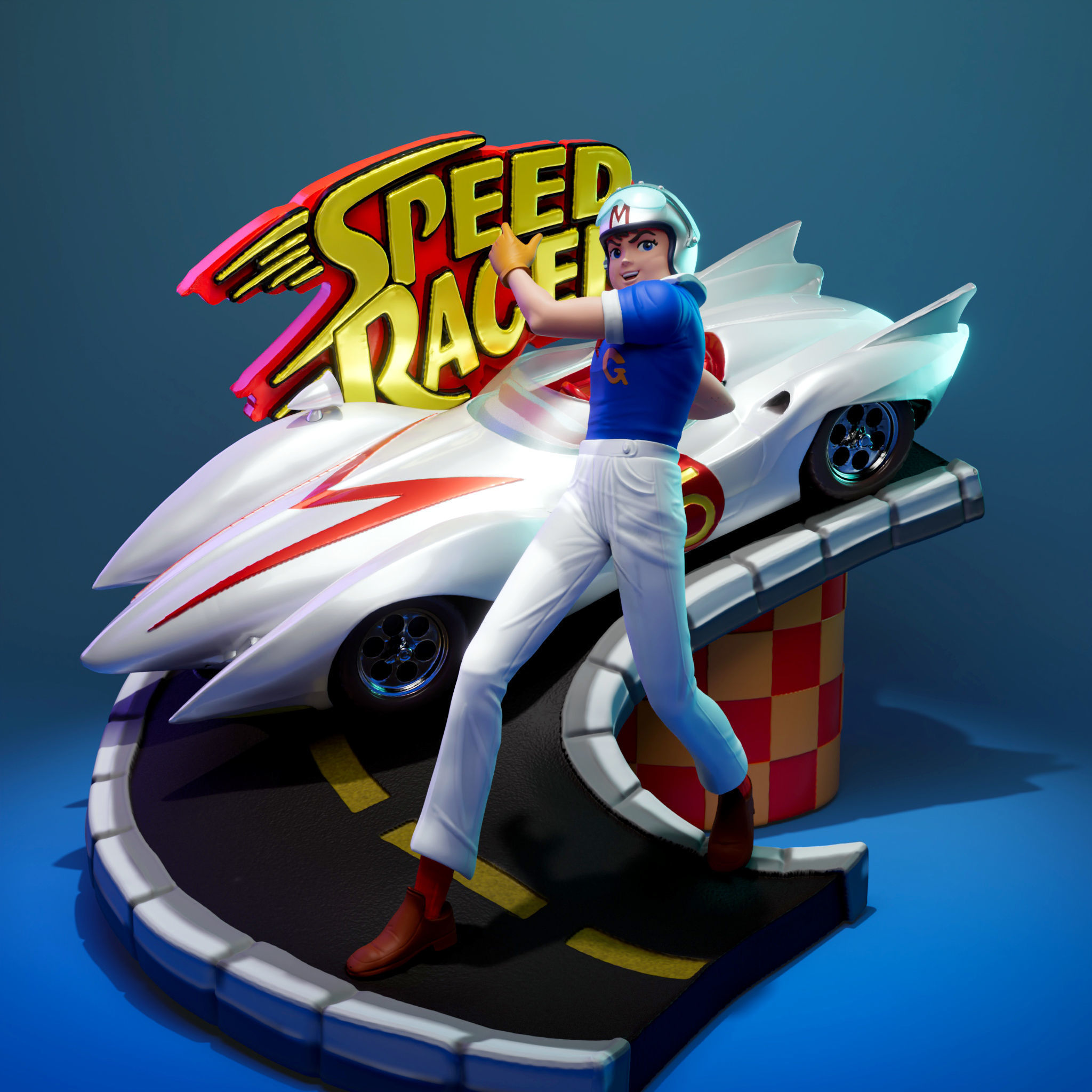 Speed Racer 3D model 3D printable | CGTrader