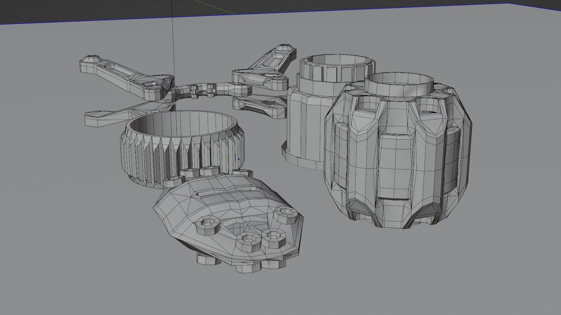 3D model 3D Lowpoly Hard surface parts VR / AR / low-poly | CGTrader