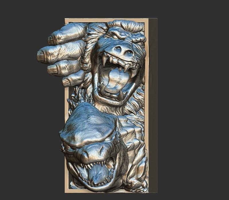 Godzilla x kong BOOKMARK 3D model 3D printable | CGTrader