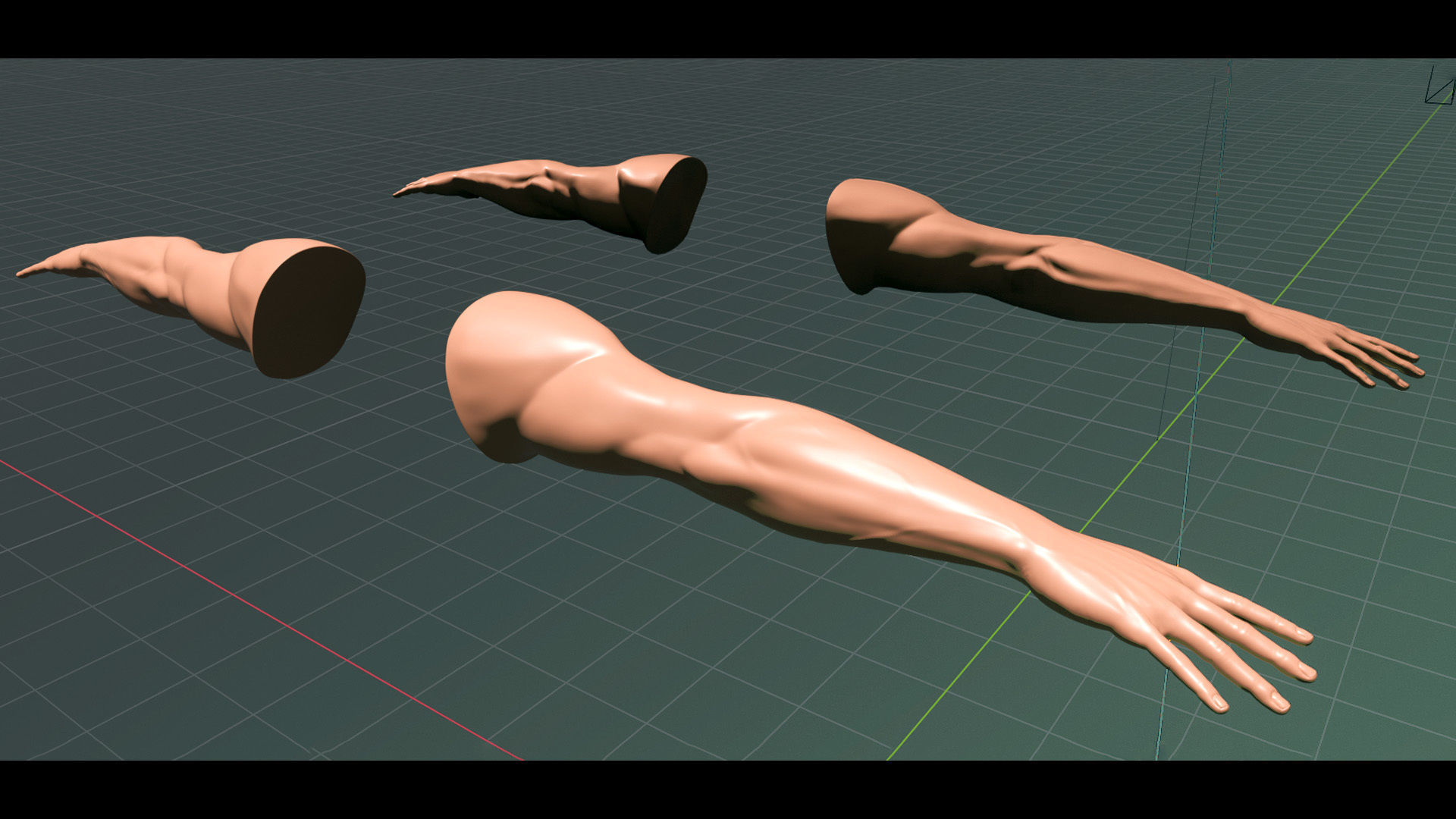 3D model Bare Arms Base Mesh for FPS VR / AR / low-poly | CGTrader