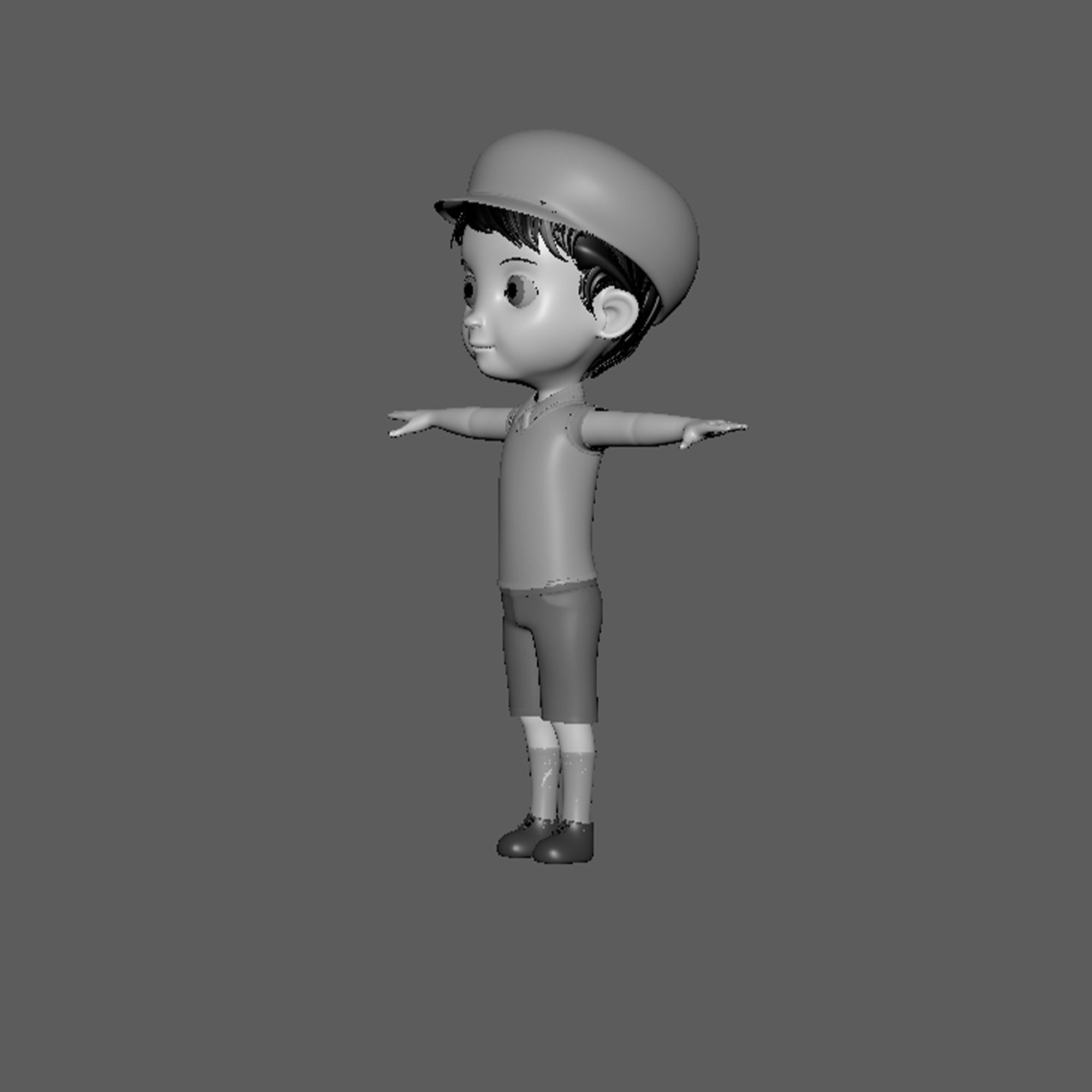 3D model Cartoon Boy - base mesh VR / AR / low-poly | CGTrader