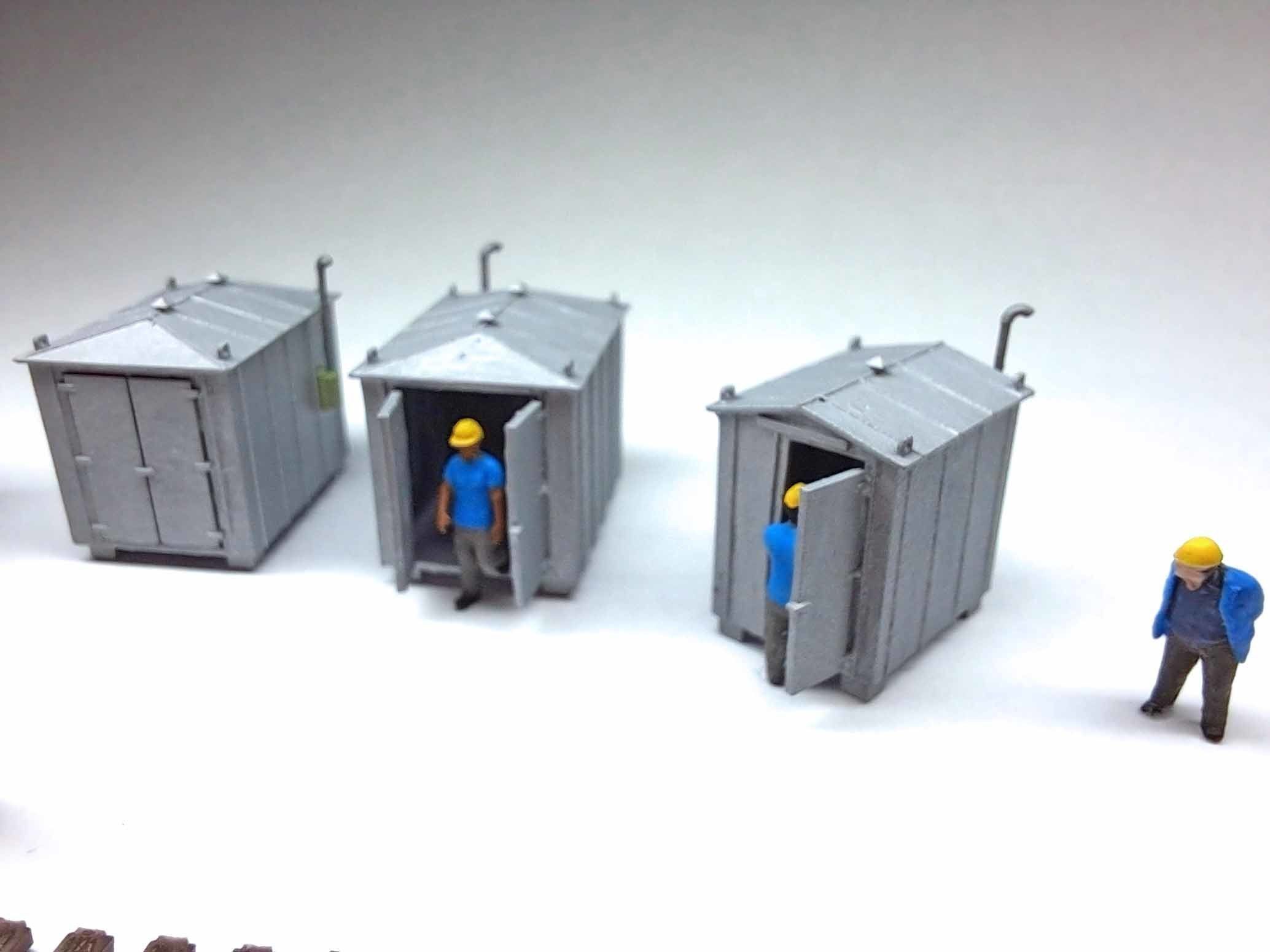 N Scale Lineside Equipment Sheds 3D model | CGTrader