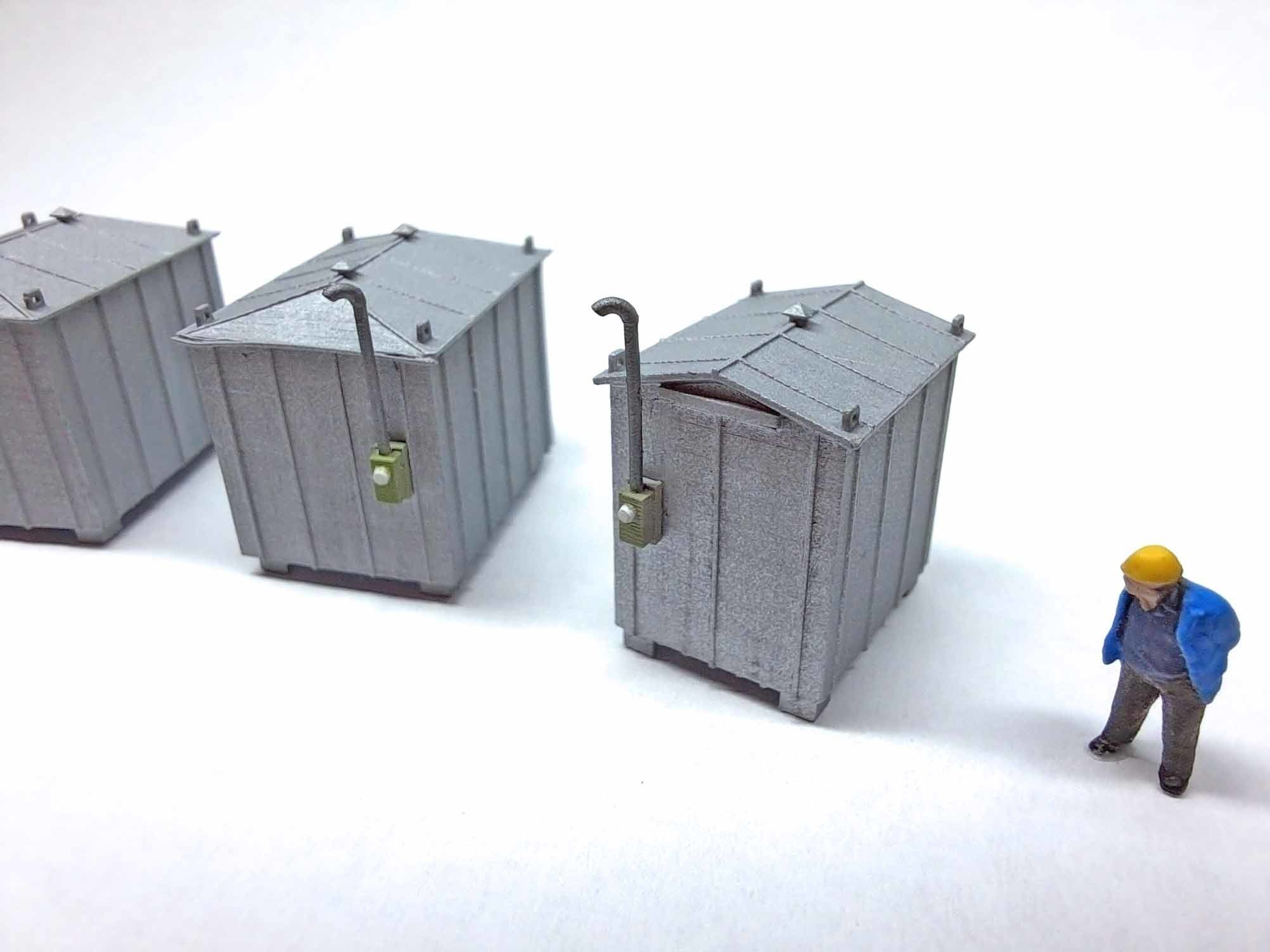 N Scale Lineside Equipment Sheds 3D model | CGTrader