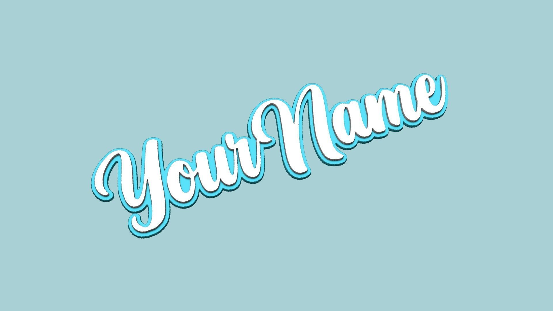 Customizable Name KeyChain STL - Read Description free 3D model 3D ...