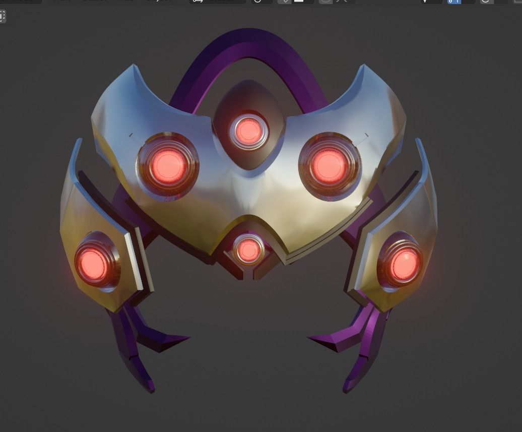 Overwatch 2 Widowmaker head pieces cosplay props 3D printable 3D model ...