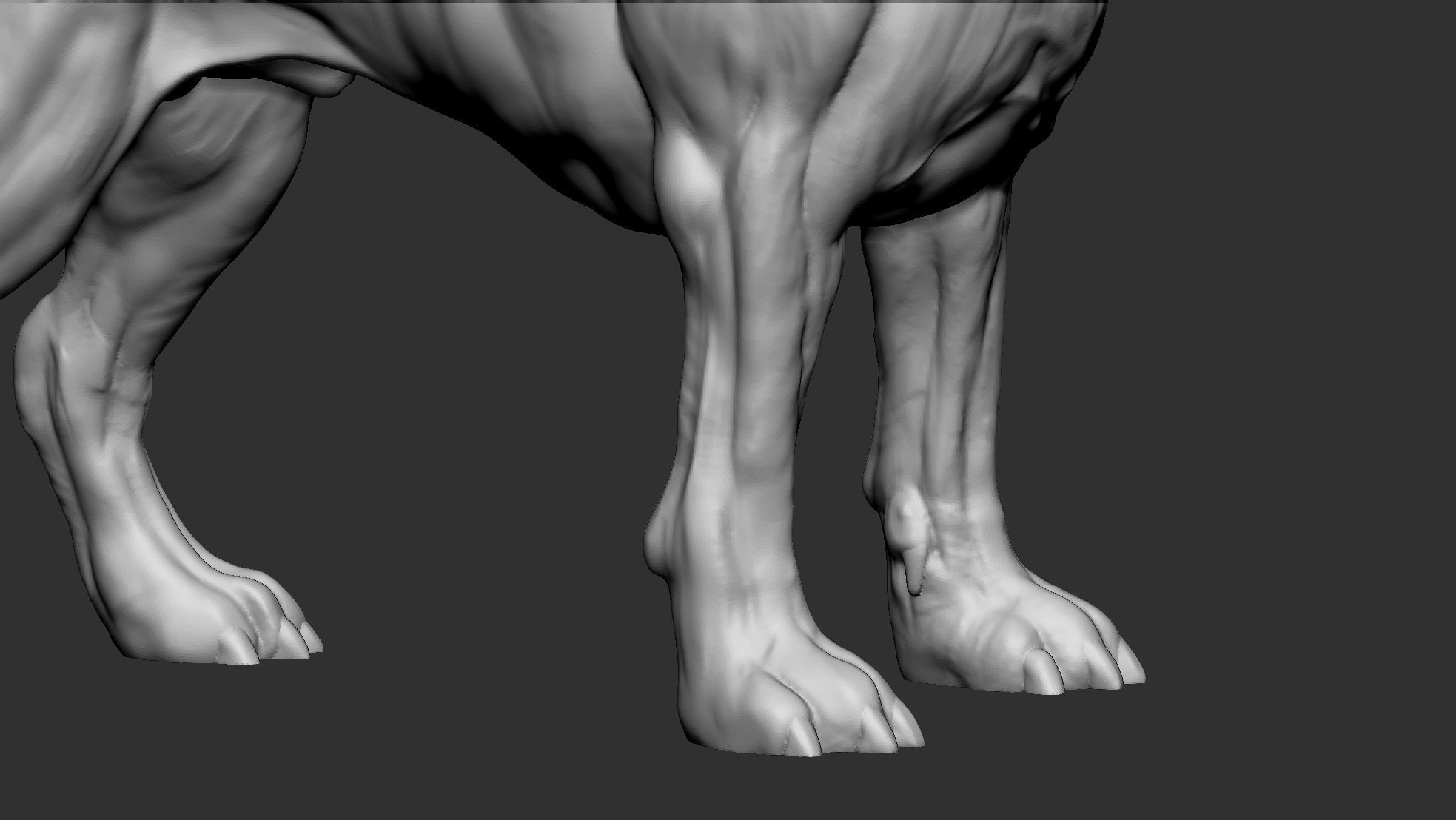 Dog - STL - RPG MINIATURE 3D model 3D printable | CGTrader