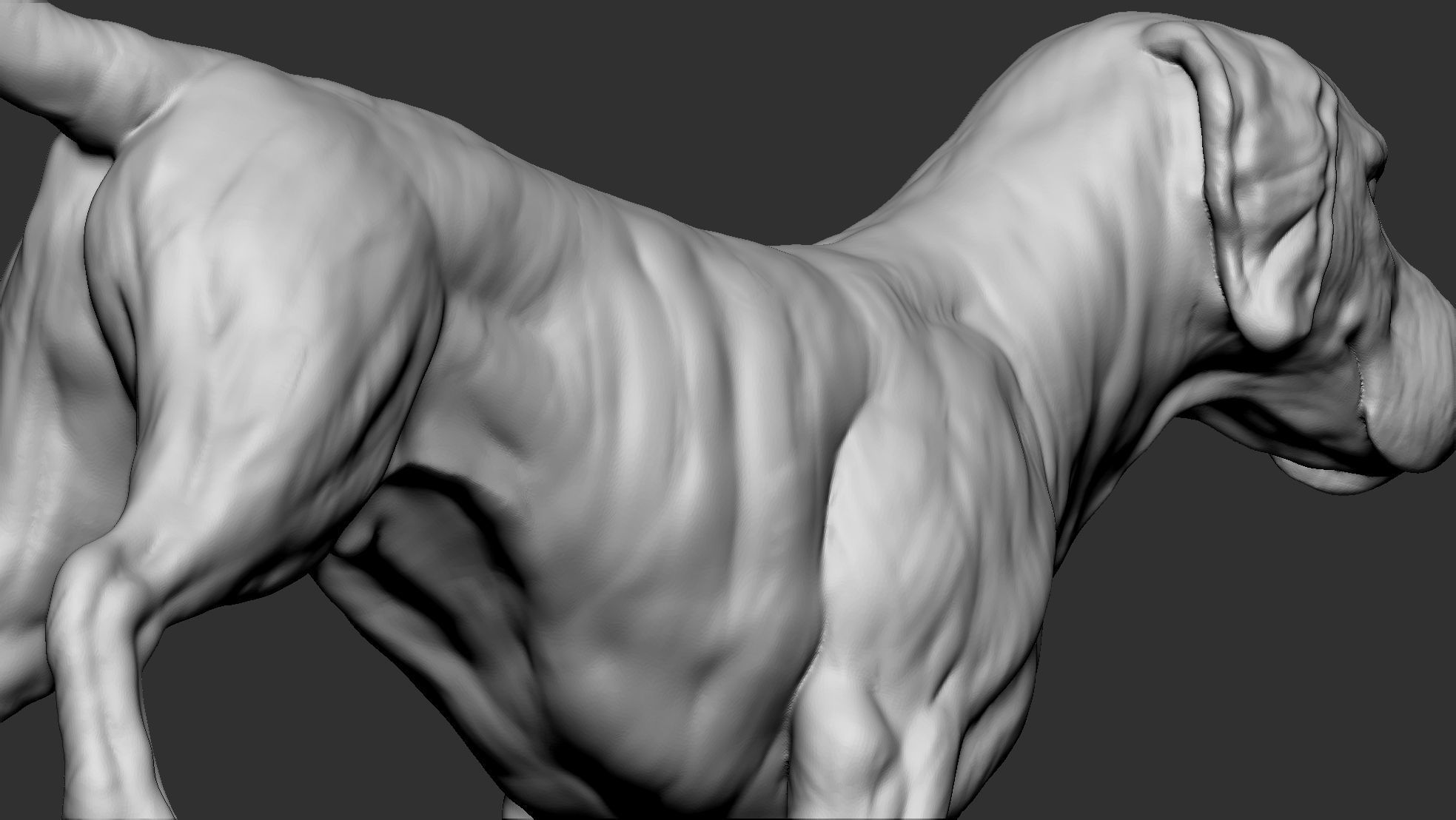 Dog - STL - RPG MINIATURE 3D model 3D printable | CGTrader