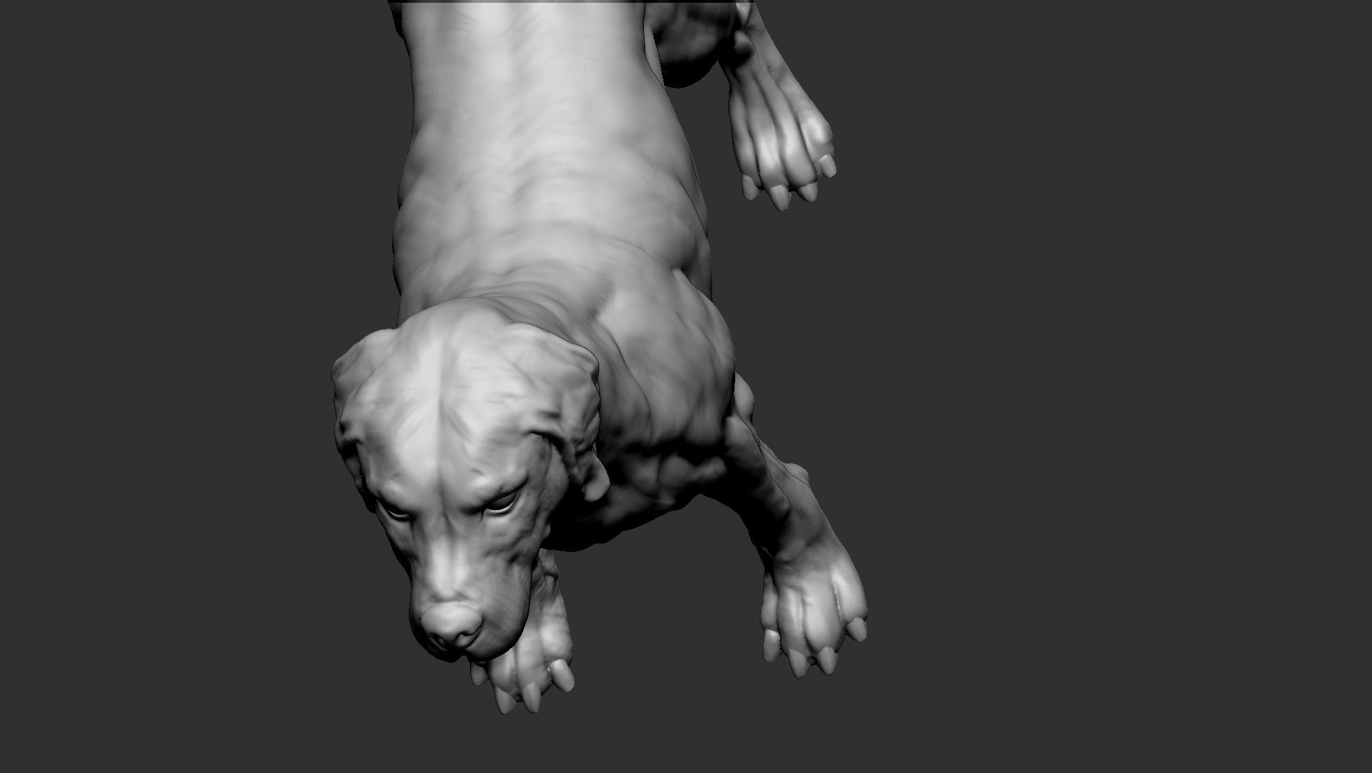 Dog - STL - RPG MINIATURE 3D model 3D printable | CGTrader