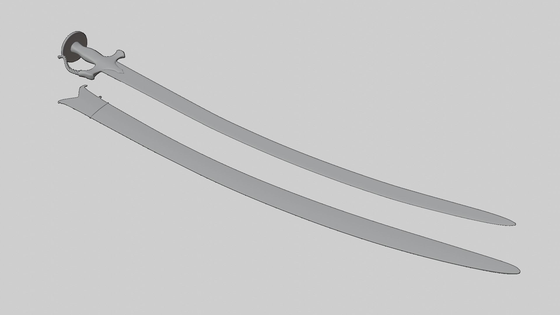 3D model Ancient Indian Sword VR / AR / low-poly | CGTrader