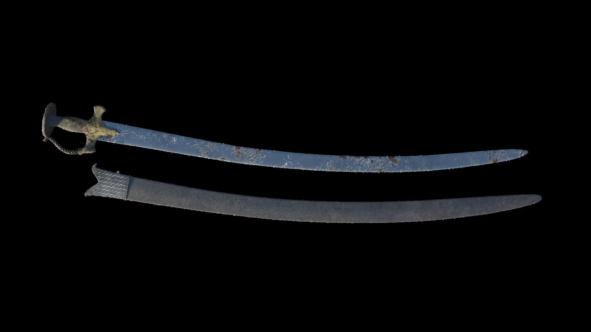 3D model Ancient Indian Sword VR / AR / low-poly | CGTrader