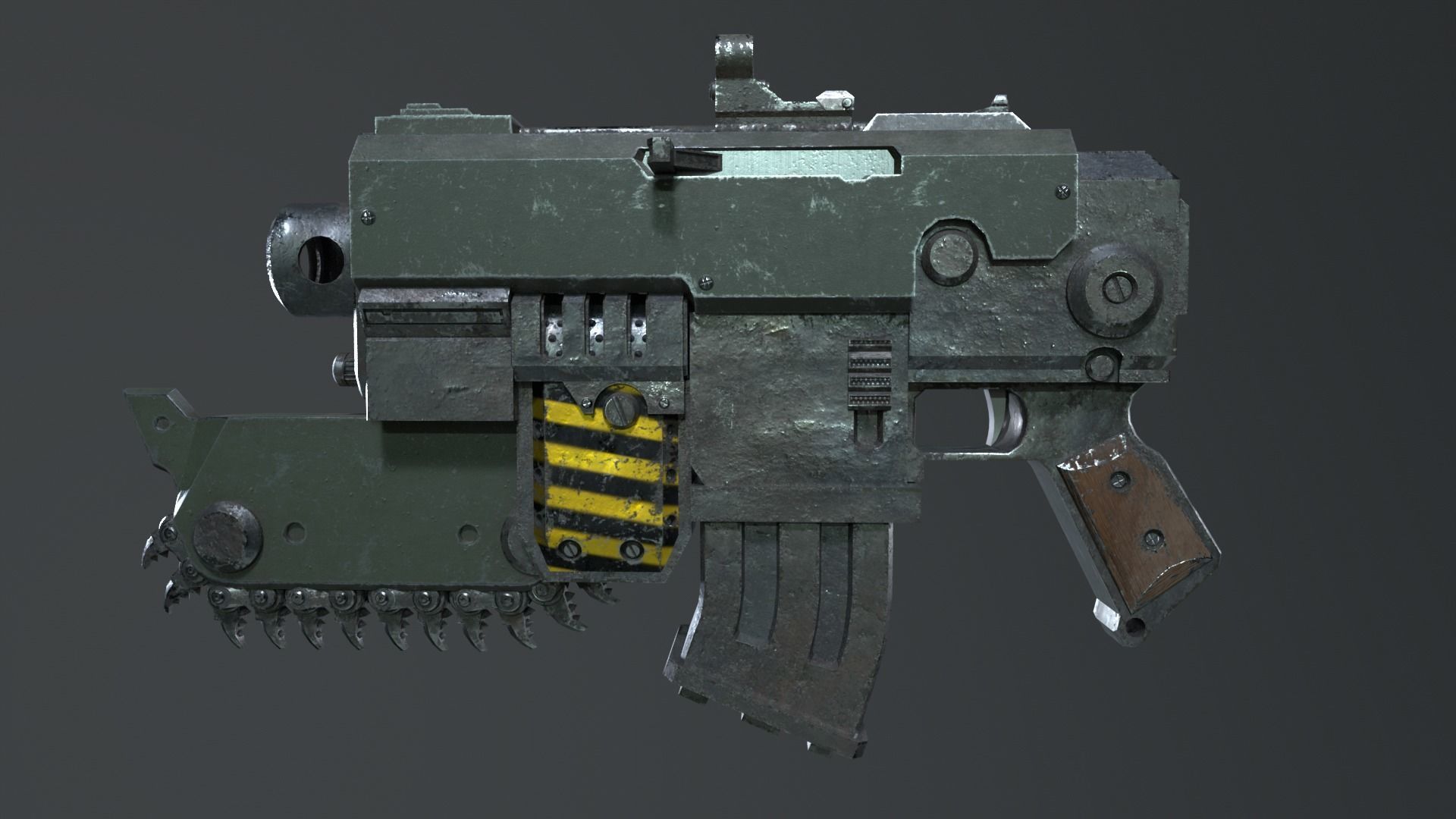 warhammer bolter gun 3D model | CGTrader