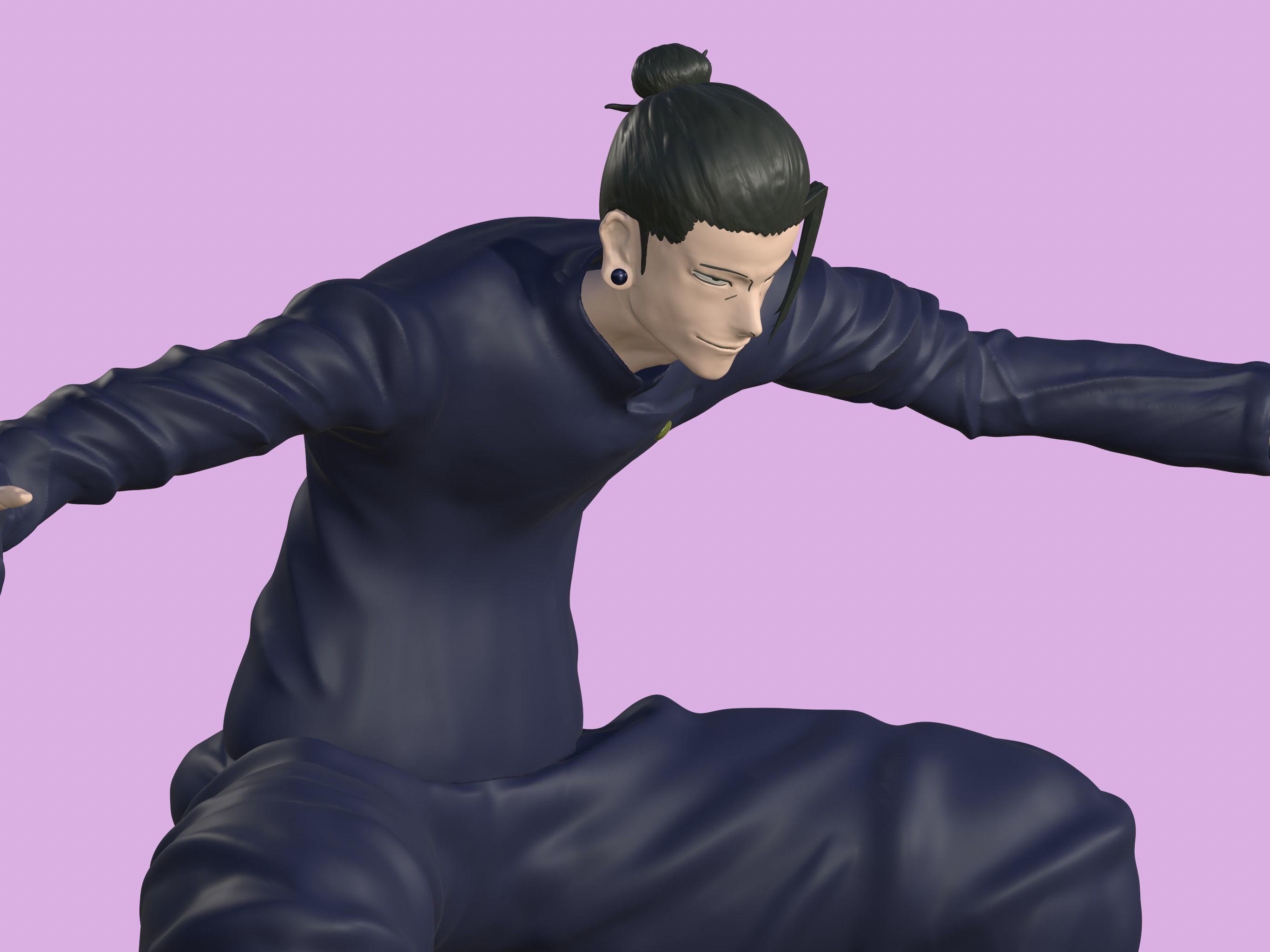 Geto Suguru school uniform Figure Jujutsu Kaisen 3D model 3D printable ...