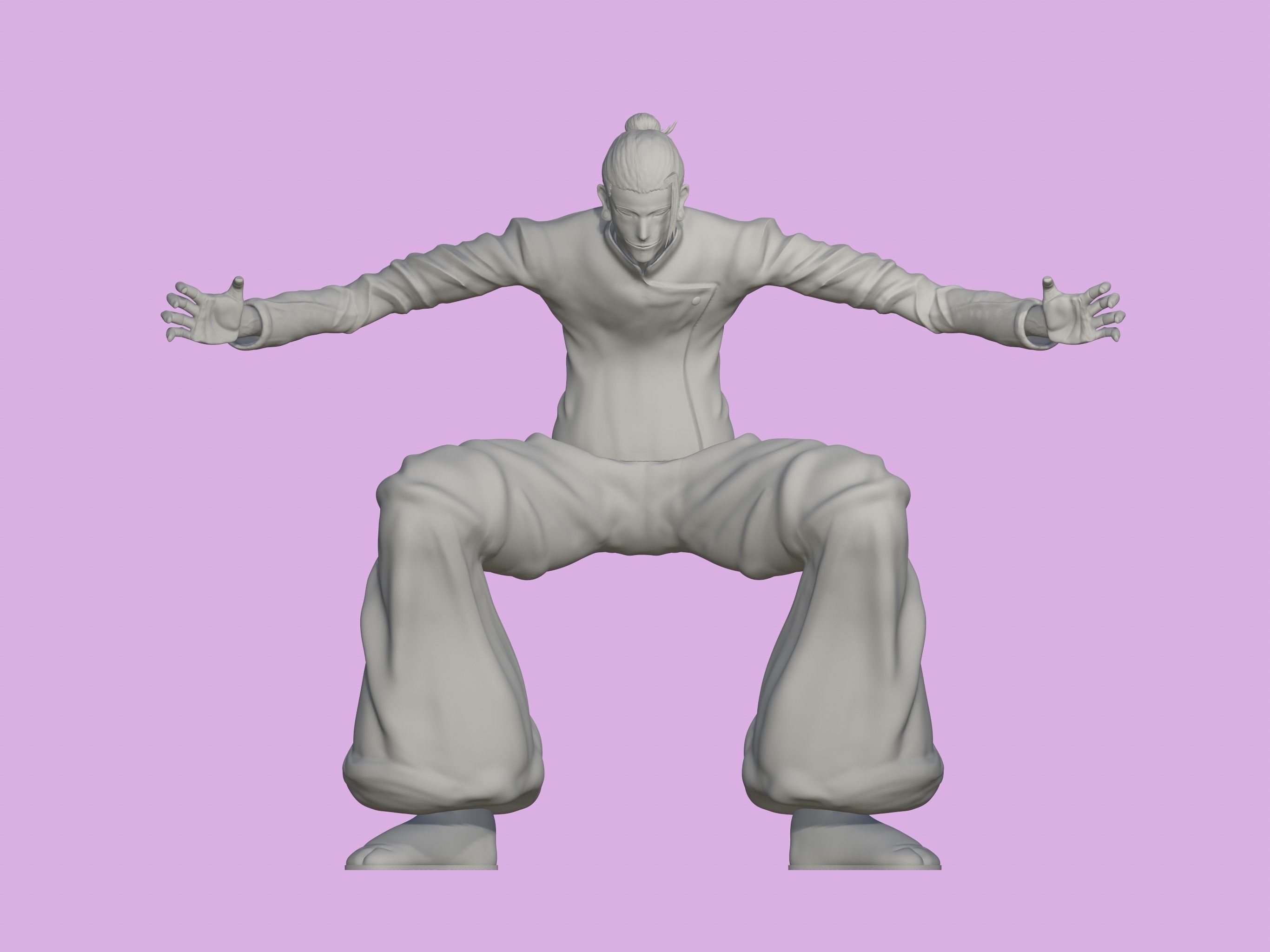 Geto Suguru school uniform Figure Jujutsu Kaisen 3D model 3D printable ...