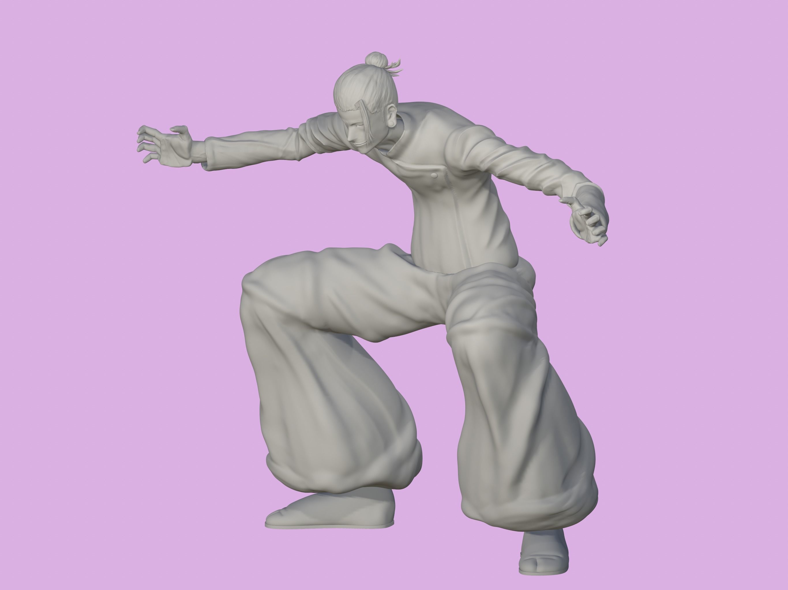 Geto Suguru school uniform Figure Jujutsu Kaisen 3D model 3D printable ...