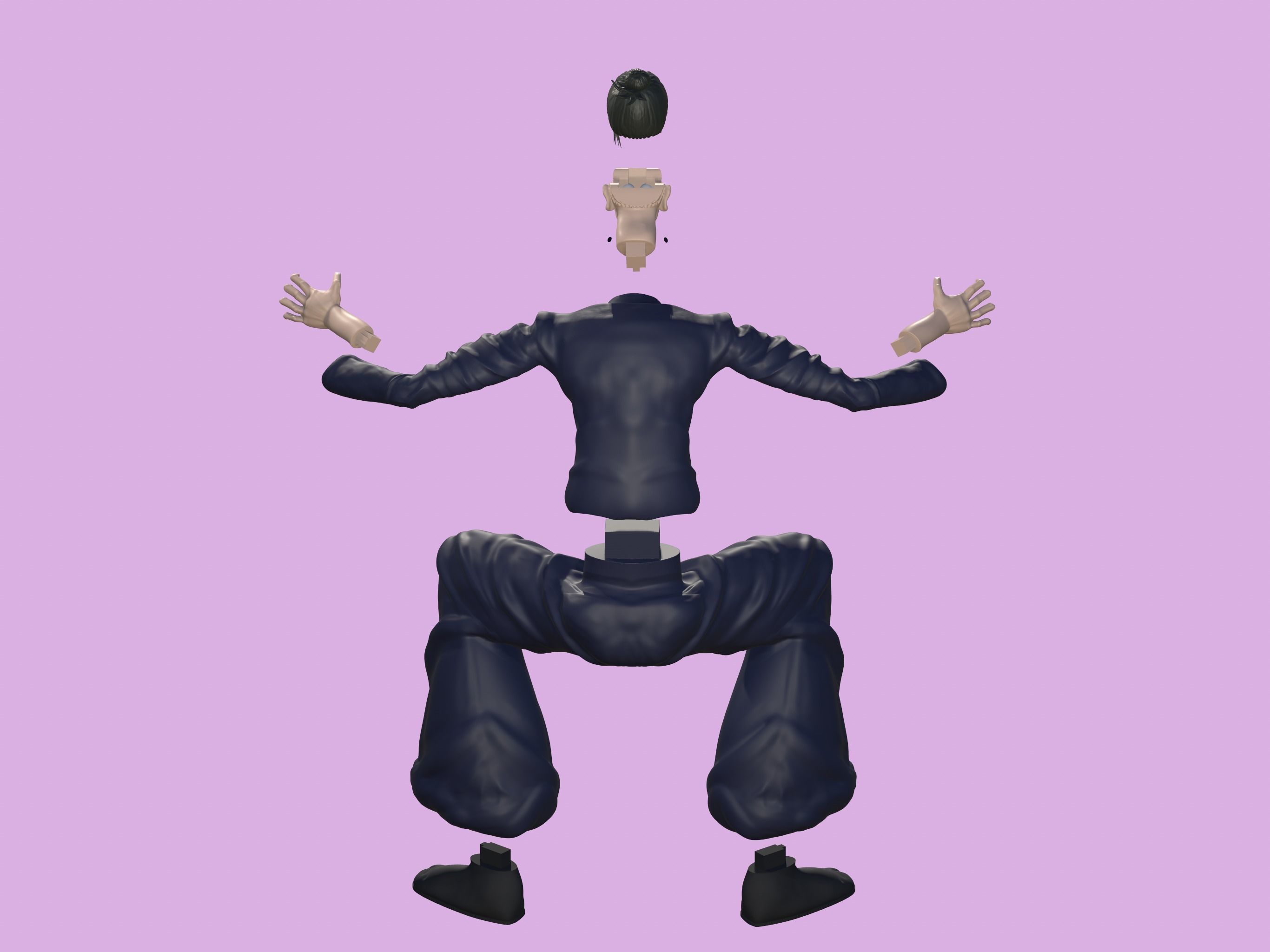 Geto Suguru school uniform Figure Jujutsu Kaisen 3D model 3D printable ...