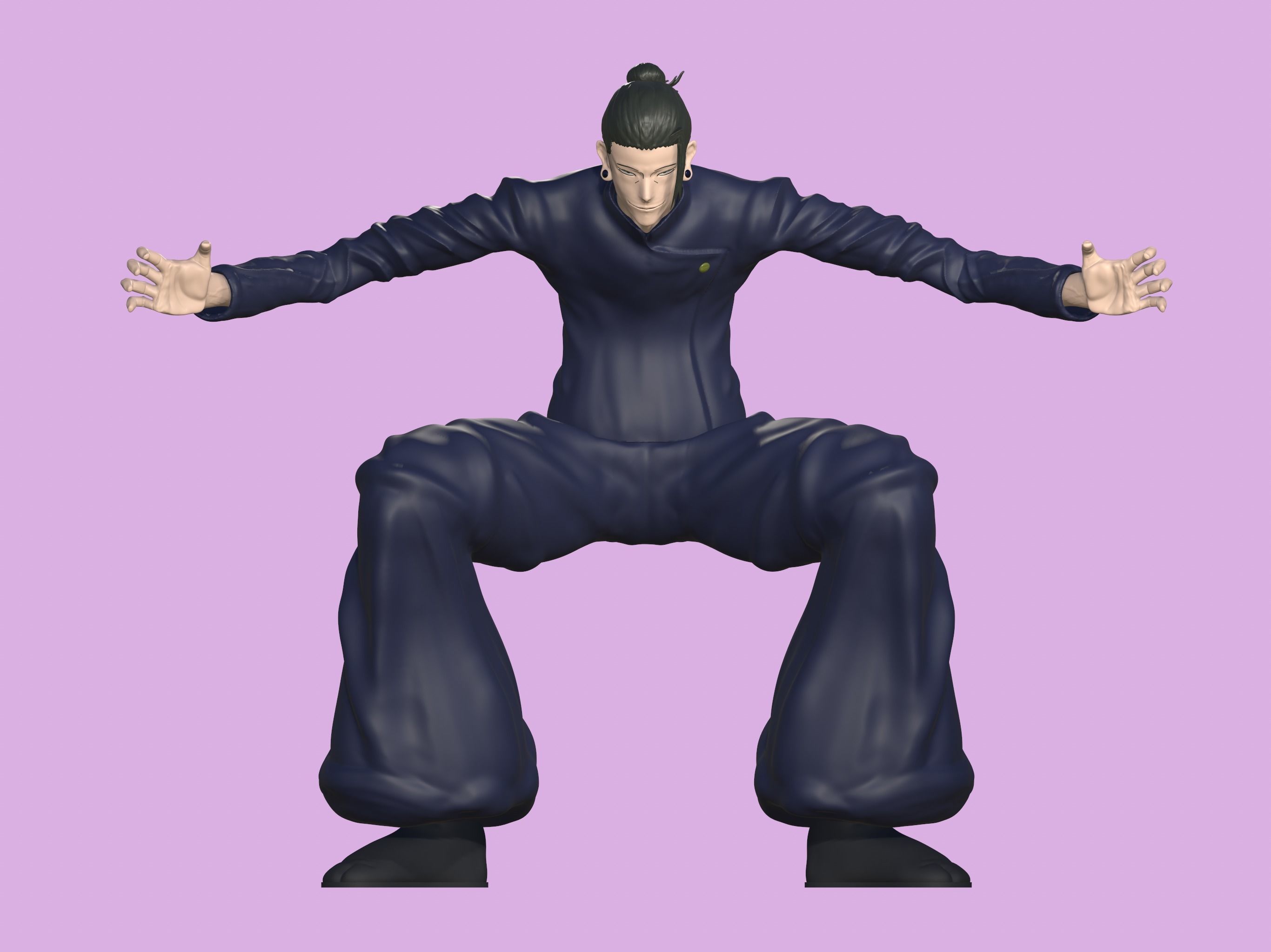 Geto Suguru school uniform Figure Jujutsu Kaisen 3D model 3D printable ...