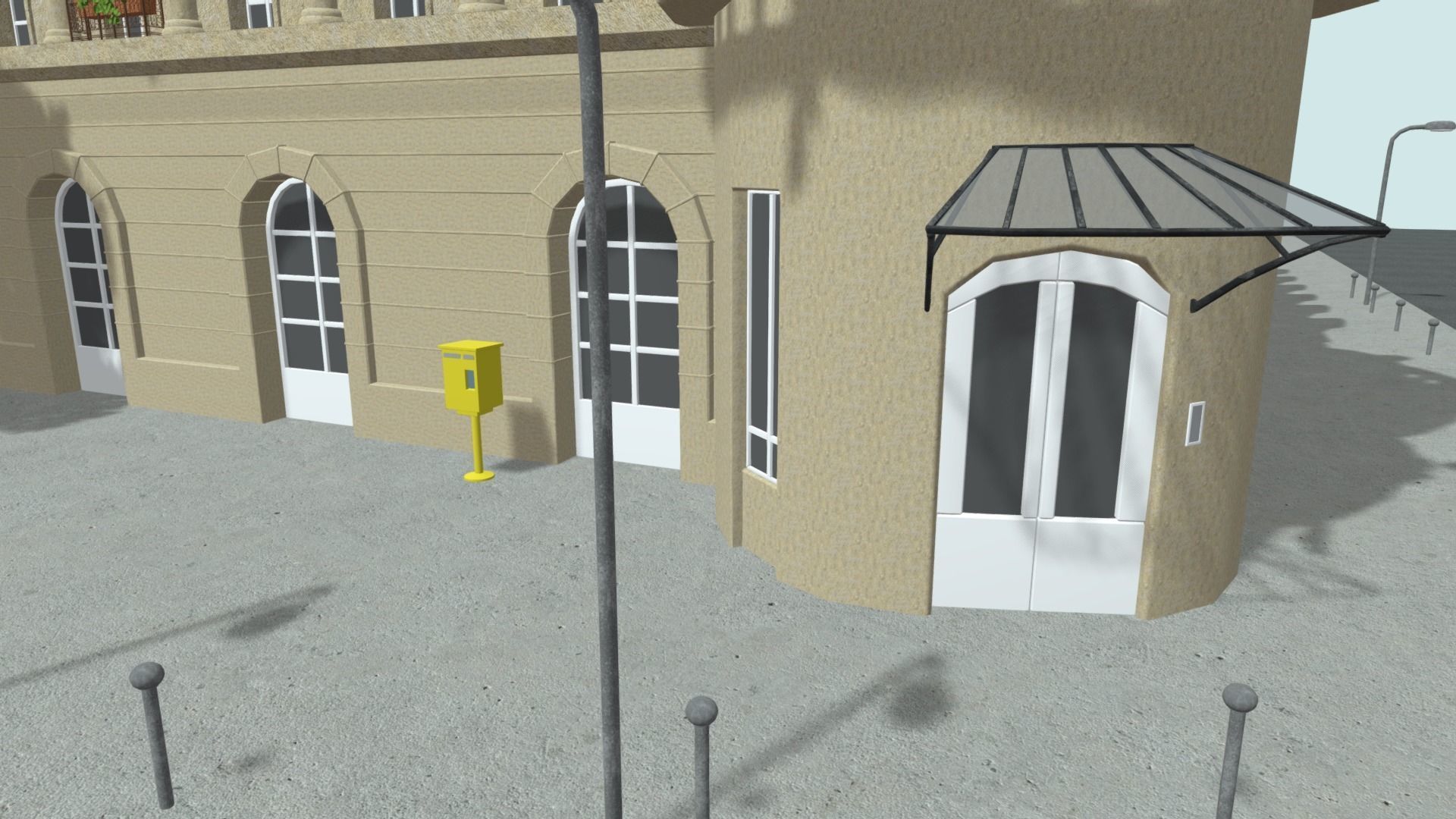 Paris Town Metro Station 01 Textured 3D model | CGTrader