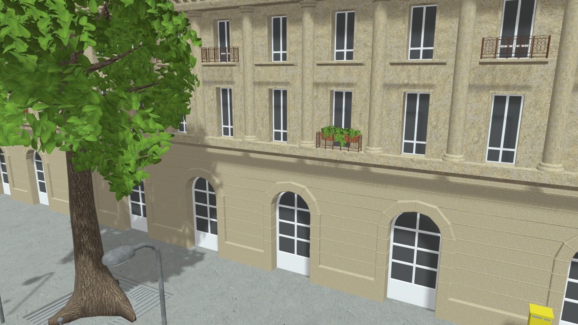 Paris Town Metro Station 01 Textured 3D model | CGTrader