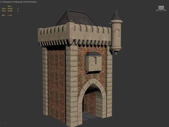 3D model City Gate Monchengladbach VR / AR / low-poly | CGTrader
