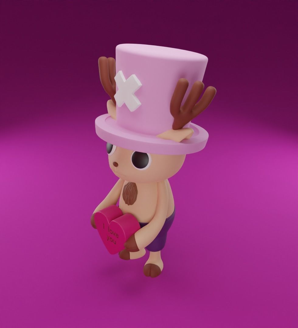 Tony Tony Chopper Valentine day 3D model for 3D print 3D model 3D ...