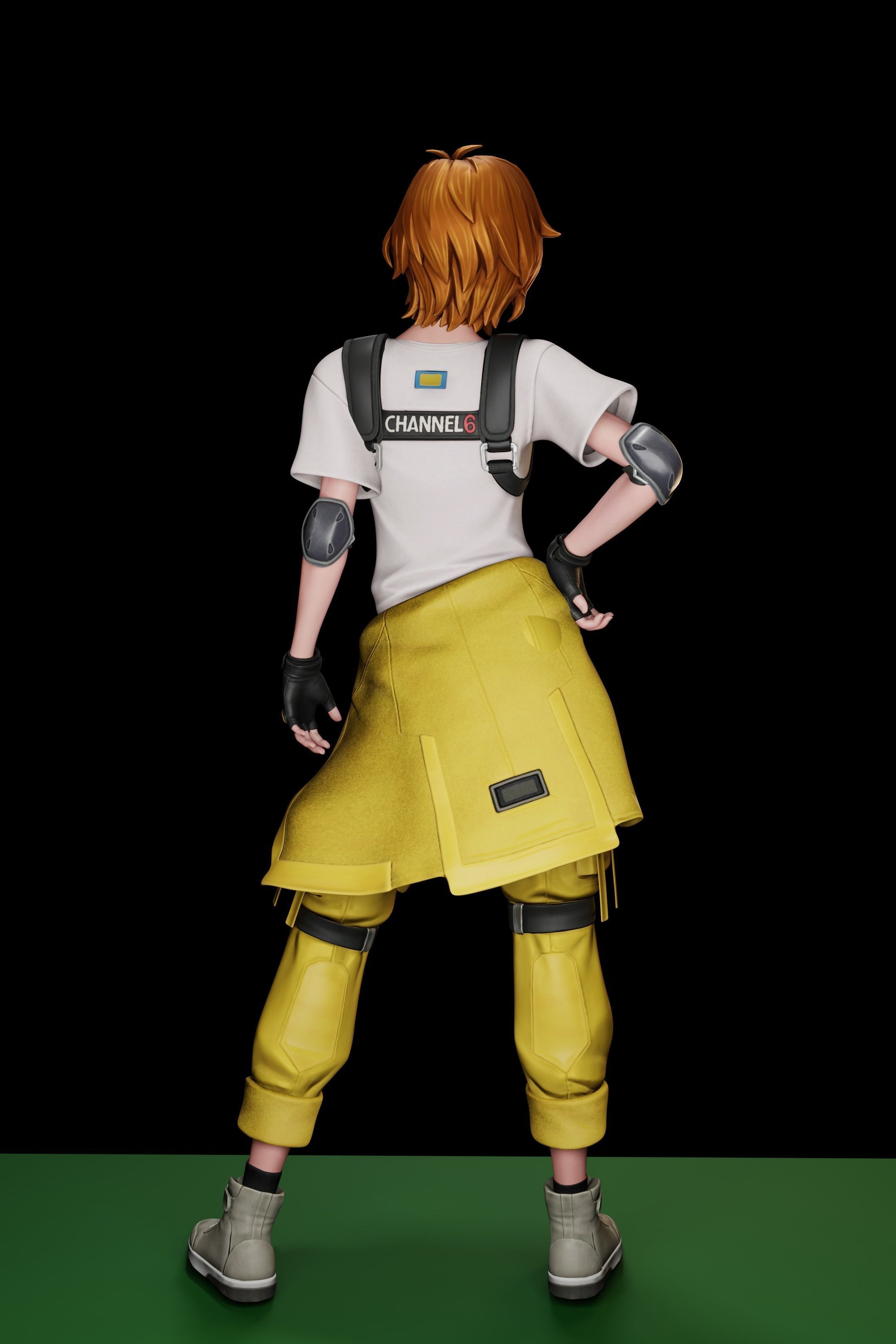 3D model April O Neil VR / AR / low-poly | CGTrader