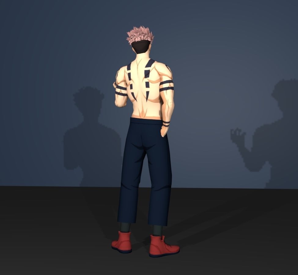 ryomen sukuna 3D model animated rigged | CGTrader