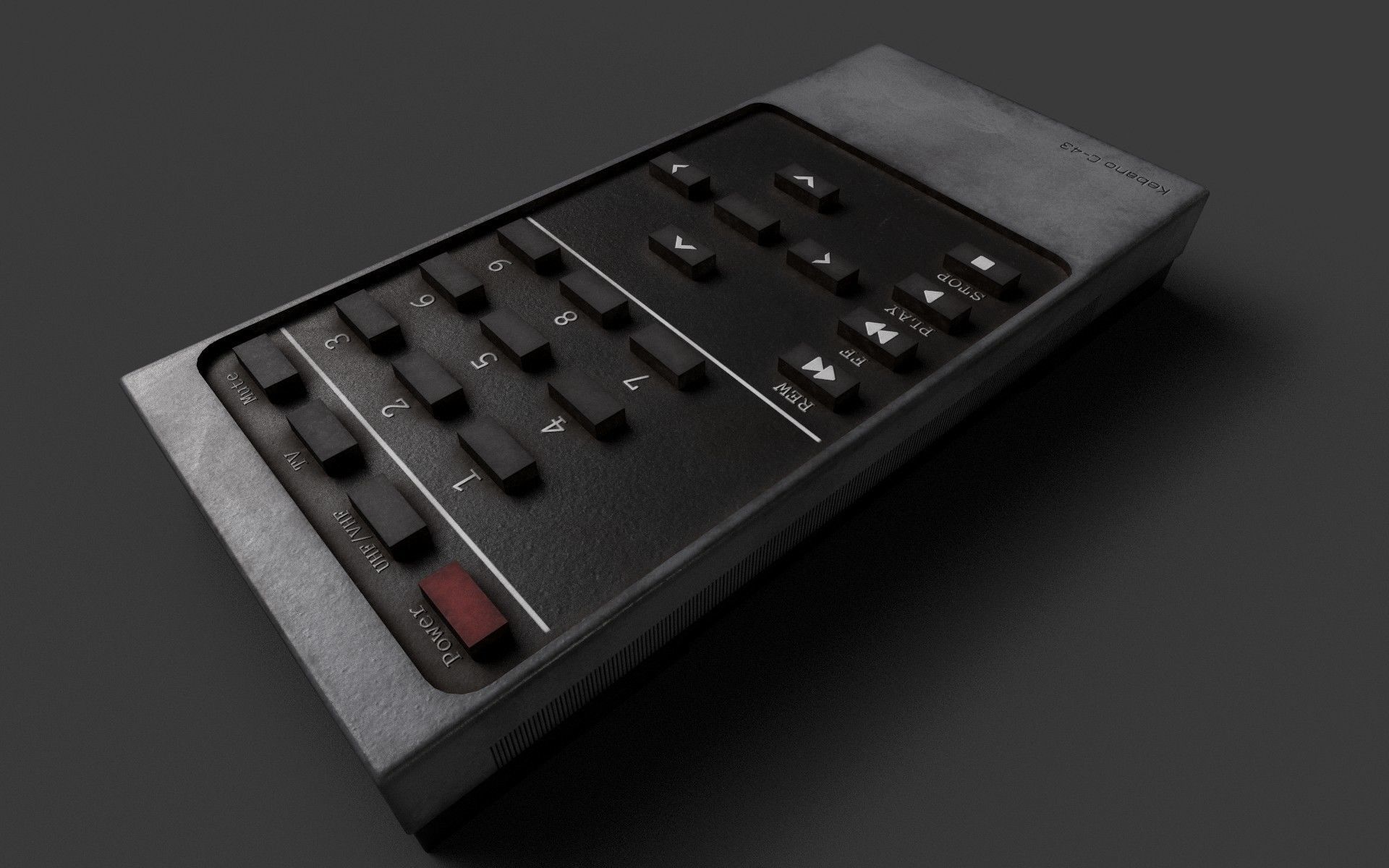 3D model Vintage TV Remote VR / AR / low-poly | CGTrader